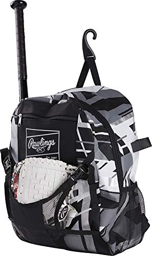 Rawlings | REMIX Baseball & Softball Equipment Bag | T-Ball / Rec / Travel | Backpack - Black