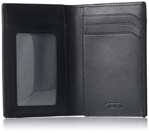 TUMI - Nassau Multi Window Card Case Wallet for Men - Black Texture