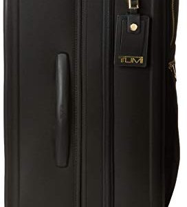 TUMI Alpha Short Trip Expandable 4-Wheeled Packing Case - Roller Bag for Short Trips & Weekend Getaways - Carry-On Luggage with 4 Spinner Wheels - Travel Suitcase for Men & Women - Black/Gold