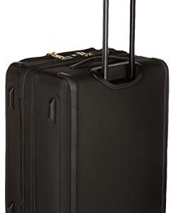 TUMI Alpha Short Trip Expandable 4-Wheeled Packing Case - Roller Bag for Short Trips & Weekend Getaways - Carry-On Luggage with 4 Spinner Wheels - Travel Suitcase for Men & Women - Black/Gold