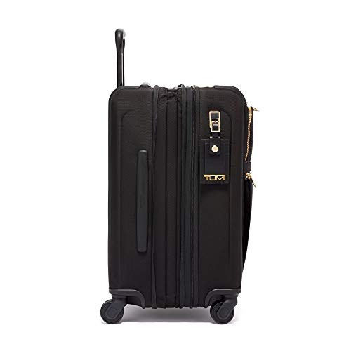 TUMI - Alpha 3 Continental Dual Access 4 Wheeled Carry-On Luggage - 22 Inch Rolling Suitcase for Men and Women - Black/Gold