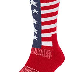 Nike Elite Energy RWB Crew Socks University Red/Midnight Navy/White (MD (Men's Shoe 6-8, Women's Shoe 6-10))