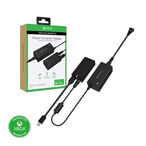 hyperkin kinect converter adapter for xbox one s, xbox one x, and windows 10 pcs - officially licensed by xbox - xbox one