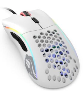 glorious gaming mouse - glorious model d honeycomb mouse - superlight rgb pc mouse - 68 g - matte white wired mouse