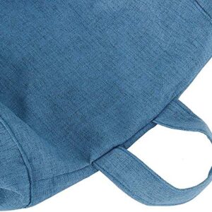 Librao Bean Bag Chair Sofa Cover(No Filler), Lazy Lounger High Back Large Bean Bag Storage Chair Cover Sack for Adults and Kids Without Filling (Blue, M)