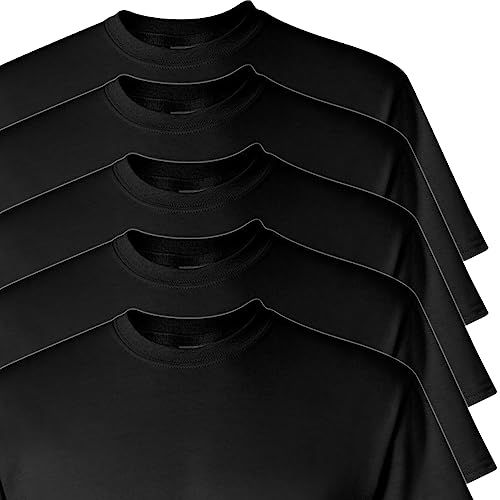 Gildan Heavy Cotton T-Shirt G5000, Black (10-Pack), X-Large