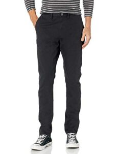 rvca mens daggers chino casual pants, rvca black, 32 us