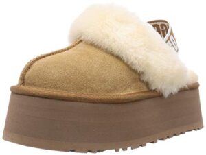 ugg women's funkette slipper, chestnut, 8