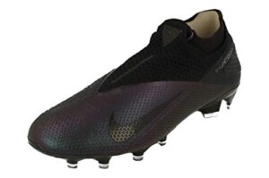 nike men's phantom vsn 2 elite df fg (8, black/black)