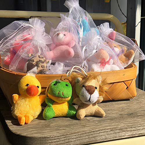 Nasidear 32 Pack Mini Animal Plush Toy Party Favors,Small Plush Stuffed Animals for Birthday,Theme Party,Easter Basket Stuffers Fillers,Christmas,Classroom Prize,Kids Valentine Gift