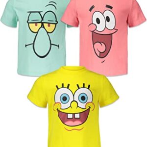 Nickelodeon Spongebob Squarepants Toddler Boys 3 Pack Short Sleeve T-Shirts 3T