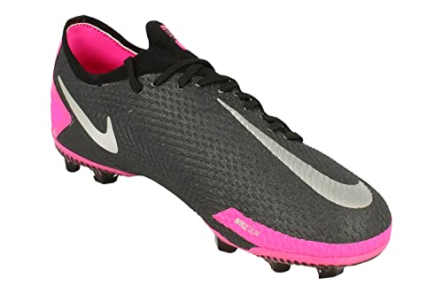 Nike Junior Phantom GT Pro FG Football Boots CK8473 Soccer Cleats (UK 3.5 us 4Y EU 36, Black Metallic Silver 006)