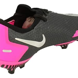 Nike Junior Phantom GT Pro FG Football Boots CK8473 Soccer Cleats (UK 3.5 us 4Y EU 36, Black Metallic Silver 006)