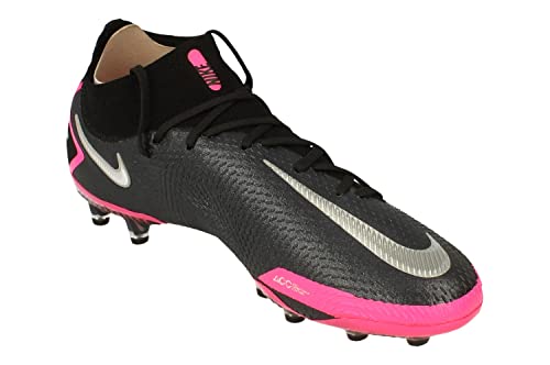 Nike Phantom GT Elite DF AG-Pro Mens Football Boots CW6592 Sneakers Shoes (UK 6.5 US 7.5 EU 40.5, Black Metallic Silver 006)