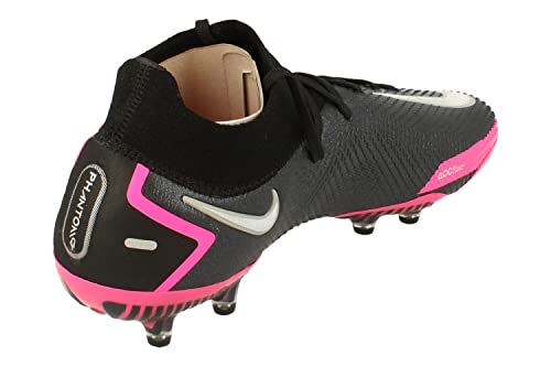 Nike Phantom GT Elite DF AG-Pro Mens Football Boots CW6592 Sneakers Shoes (UK 6.5 US 7.5 EU 40.5, Black Metallic Silver 006)