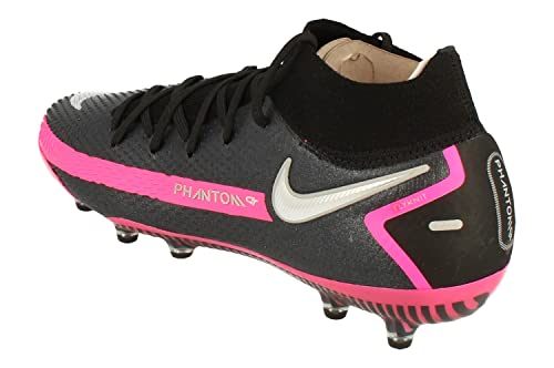 Nike Phantom GT Elite DF AG-Pro Mens Football Boots CW6592 Sneakers Shoes (UK 6.5 US 7.5 EU 40.5, Black Metallic Silver 006)