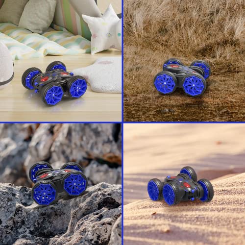 MaxTronic Remote Control Car, RC Cars All Terrain Off Road 4WD Double Sided Running RC Stunt Car, 360° Rotation & Flips RC Crawler Birthday Gift Toys for Boys & Girls Aged 4 5 6 7 8 9 10 11 12