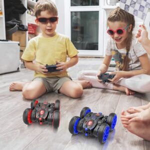 MaxTronic Remote Control Car, RC Cars All Terrain Off Road 4WD Double Sided Running RC Stunt Car, 360° Rotation & Flips RC Crawler Birthday Gift Toys for Boys & Girls Aged 4 5 6 7 8 9 10 11 12