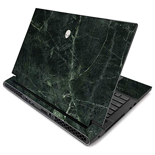 MightySkins Skin for Alienware m17 R2 (2019) - Green Marble | Protective, Durable, and Unique Vinyl Decal wrap Cover | Easy to Apply, Remove, and Change Styles | Made in The USA