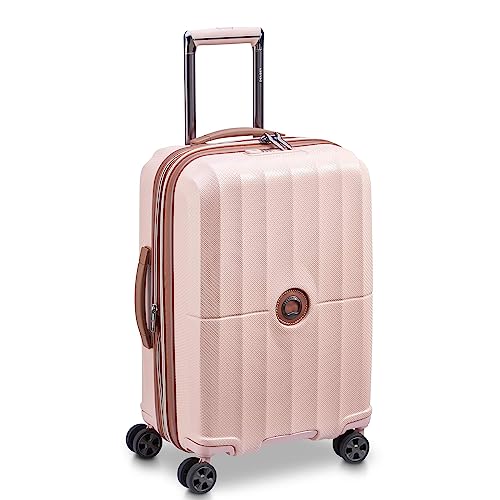 DELSEY Paris St. Tropez Hardside Expandable Luggage with Spinner Wheels, Pink, Carry-on 21 Inch