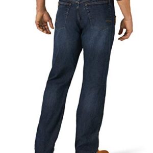 Riggs Workwear Men's Five Pocket Single Layer Insulated Jean, Dark Wash, 35W x 32L