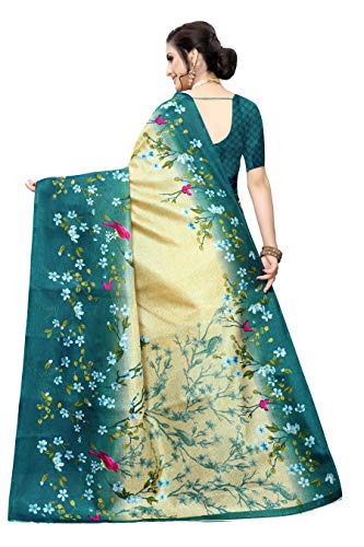 Anni Designer art silk with blouse piece Saree (RAMSHA-PINK_1 Free)