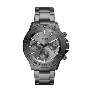 bannon multifunction smoke stainless steel watch