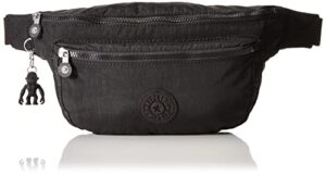 kipling women's women's yasemina xl waistpack, extra large pack, nylon crossbody fanny waistpack, black noir, extra large us