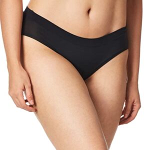 maidenform womens comfort devotion ultra-light hipster panties, black, large us