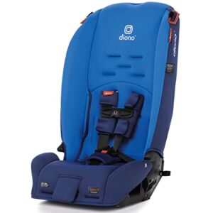 diono radian 3r, 3-in-1 convertible car seat, rear facing & forward facing, 10 years 1 car seat, slim fit 3 across, blue sky