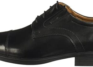 Clarks Men's Whiddon Cap Oxford, Black Leather, 13 Wide