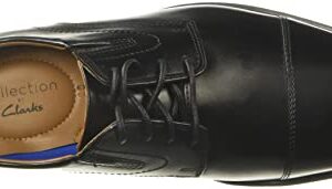 Clarks Men's Whiddon Cap Oxford, Black Leather, 13 Wide