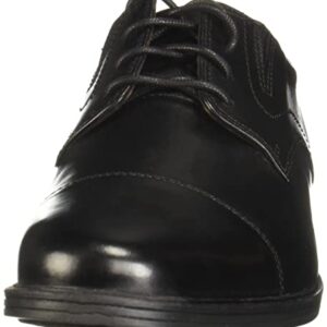 Clarks Men's Whiddon Cap Oxford, Black Leather, 13 Wide