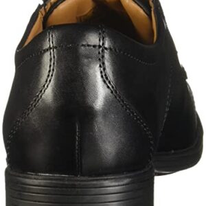 Clarks Men's Whiddon Cap Oxford, Black Leather, 13 Wide