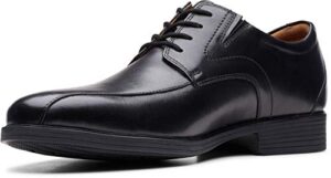 clarks men's whiddon pace oxford, black leather, 11.5 wide