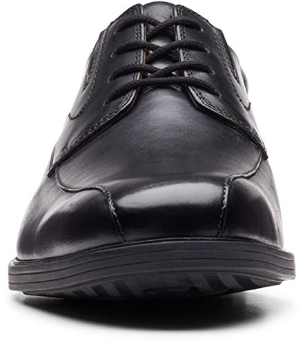 Clarks Men's Whiddon Pace Oxford, Black Leather, 11.5 Wide