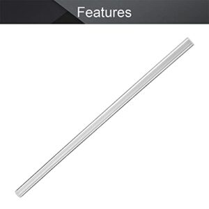 Fielect White Straight Line Acrylic Round Rod Standard Plexiglas Tolerance Lightweight for DIY 10mm Diameter 250mm Height 1Pcs