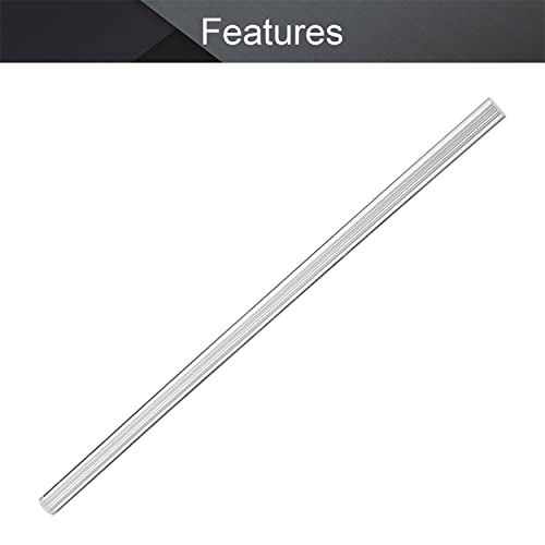 Fielect White Straight Line Acrylic Round Rod Standard Plexiglas Tolerance Lightweight for DIY 10mm Diameter 250mm Height 1Pcs