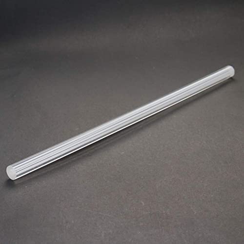 Fielect White Straight Line Acrylic Round Rod Standard Plexiglas Tolerance Lightweight for DIY 10mm Diameter 250mm Height 1Pcs