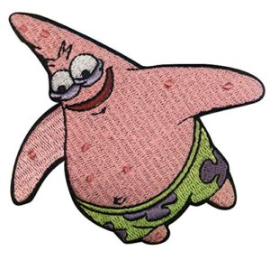 savage patrick - official spongebob squarepants iron on patch