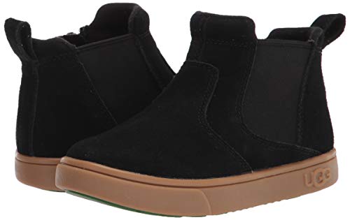 UGG Unisex-Child Hamden Ii Sneaker, Black, 7 Toddler US