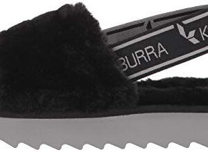 Koolaburra by UGG Women's Fuzz'n Ii Slipper, Black, 11 US