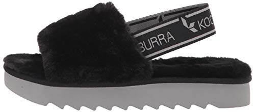 Koolaburra by UGG Women's Fuzz'n Ii Slipper, Black, 11 US