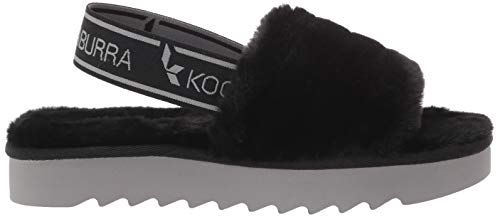 Koolaburra by UGG Women's Fuzz'n Ii Slipper, Black, 11 US