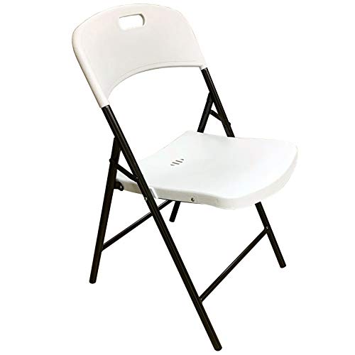 Plastic Development Group 808 Indoor/Outdoor Plastic Folding Fold Up Party Chair, White (4 Pack)