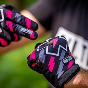 Muc Off Bolt MTB Gloves, L - Slip-On Cycling Gloves for MTB/BMX/Gravel/Road Bikes - Touch Screen Compatible Mountain Bike Gloves for Men and Women