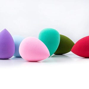 AJOKE 10 Pcs Perfect Makeup Sponge Set Blender Flawless for Liquid, Multi-colored Beauty Makeup Sponges