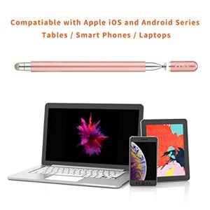 Stylus Pens for iPad, CCIVV Capacitive Pen High Sensitivity and Fine Point, Compatible for iPhone iPad Pro, Mini, Air, Surface and Android Tablets (Rosegold)