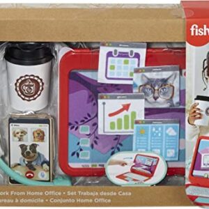 Fisher-Price My Home Office, pretend work station 8-piece play set for preschool kids ages 3 years and up, Includes 1 Toy