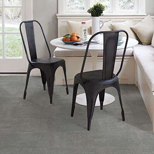 FloorPops FP3326 Tundra Peel & Stick Floor Tiles, Grey